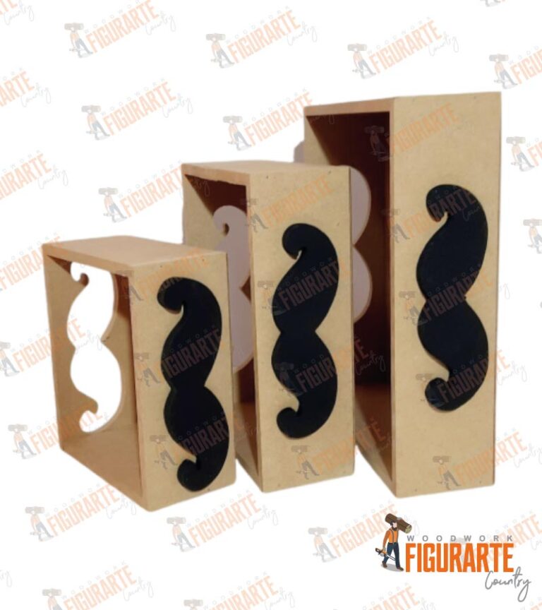 Guacal Bigote MDF - Figurarte Country SAS